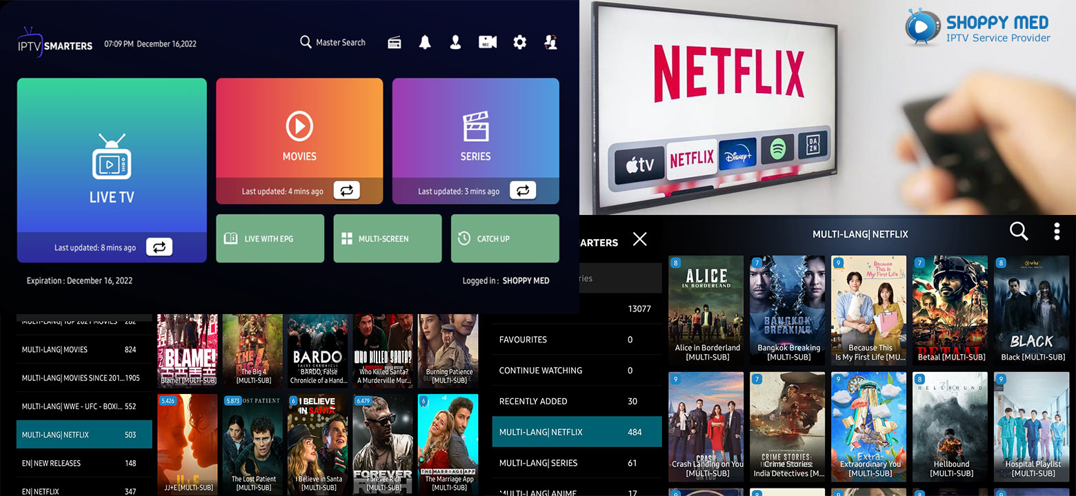 IPTV PACK 1 MONTH SUBSCRIPTION ALL DEVICES - Netflix Account - SHOPPY ...