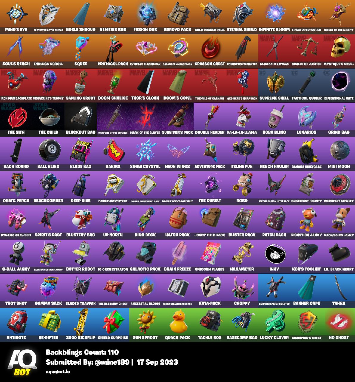 Maxed 105 Skins including Eternal Night, Nezumi, Midas, Fusion, and ...